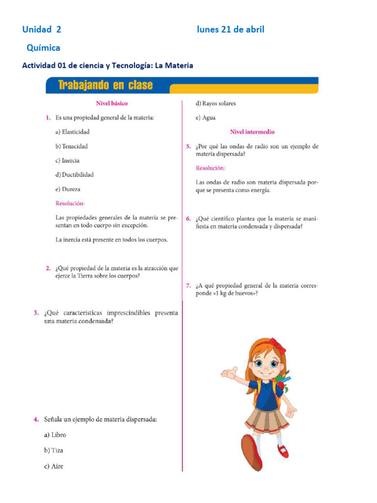 Unidad 2 Ciencia y Tecnología X | PDF