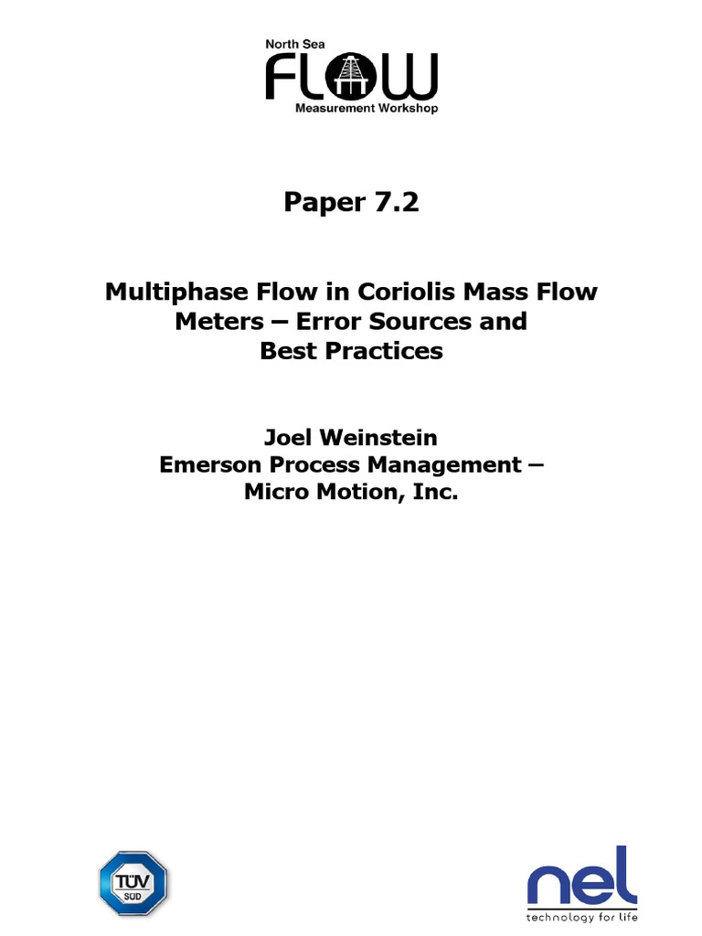 2010 17 Multiphase Flow in Coriolis Mass Flow Meters - Error Sources and Best Practices ...