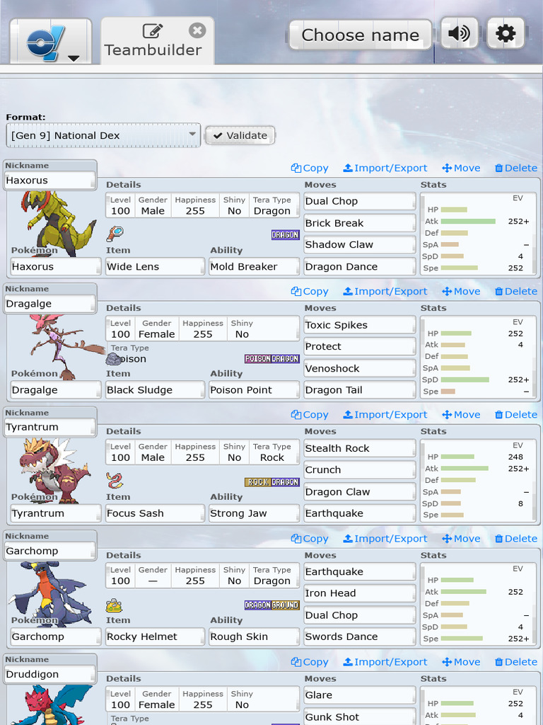 Teambuilder - Showdown! 10 | PDF | Pokémon