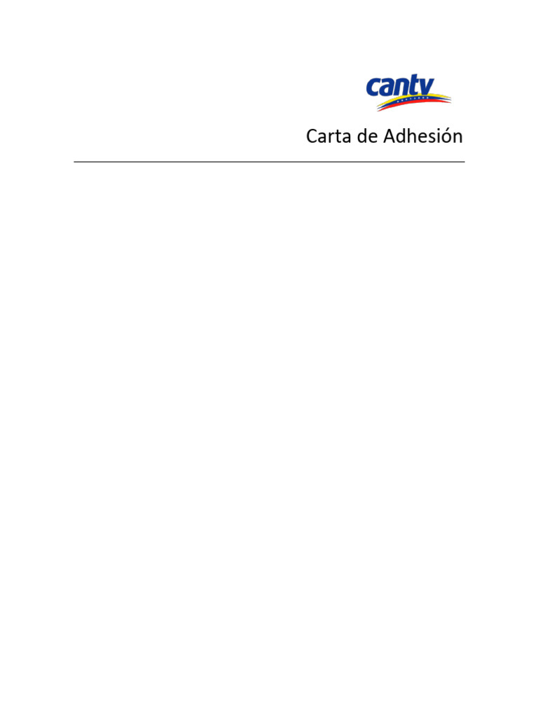 Carta de Adhesión | PDF