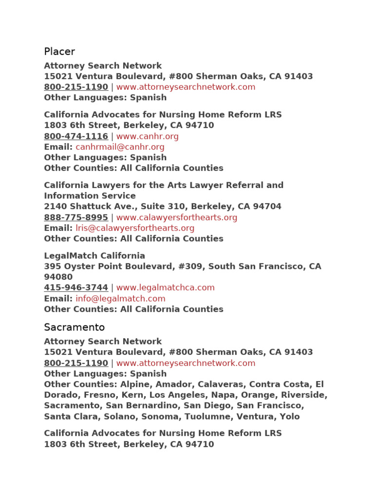 California Legal Resources Directory | PDF