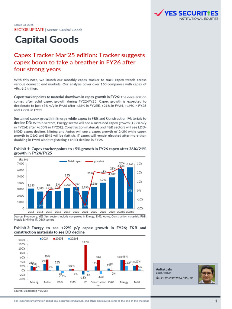 Capital-Goods_Capex-Tracker_Mar-25 | PDF | Securities (Finance ...