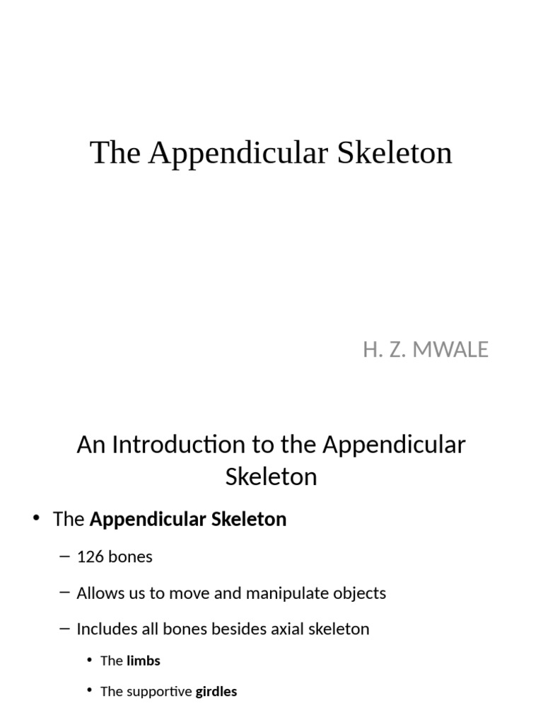 Overview of the Appendicular Skeleton | PDF | Pelvis | Human Leg