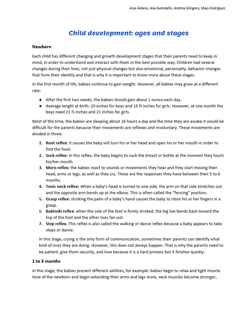 ADA2-Child Development Stages | PDF | Puberty | Adolescence