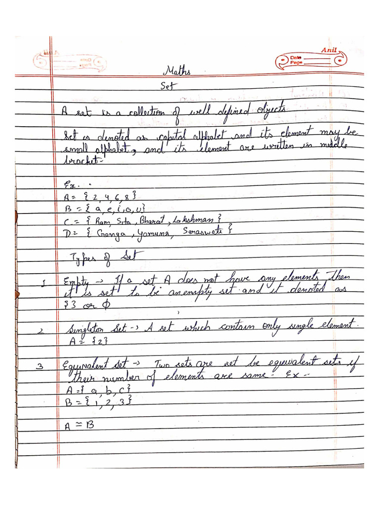 UNIT 1 (Set) Mathematics | PDF
