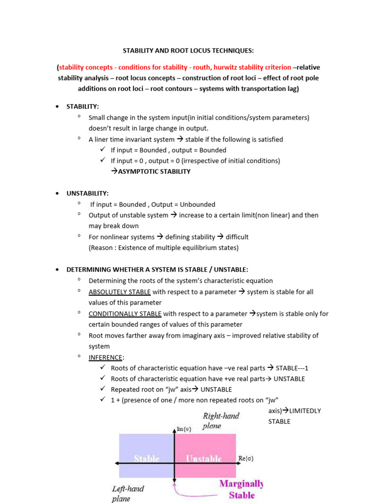 Root Locus Stability Techniques | PDF | Stability Theory | Mathematical ...