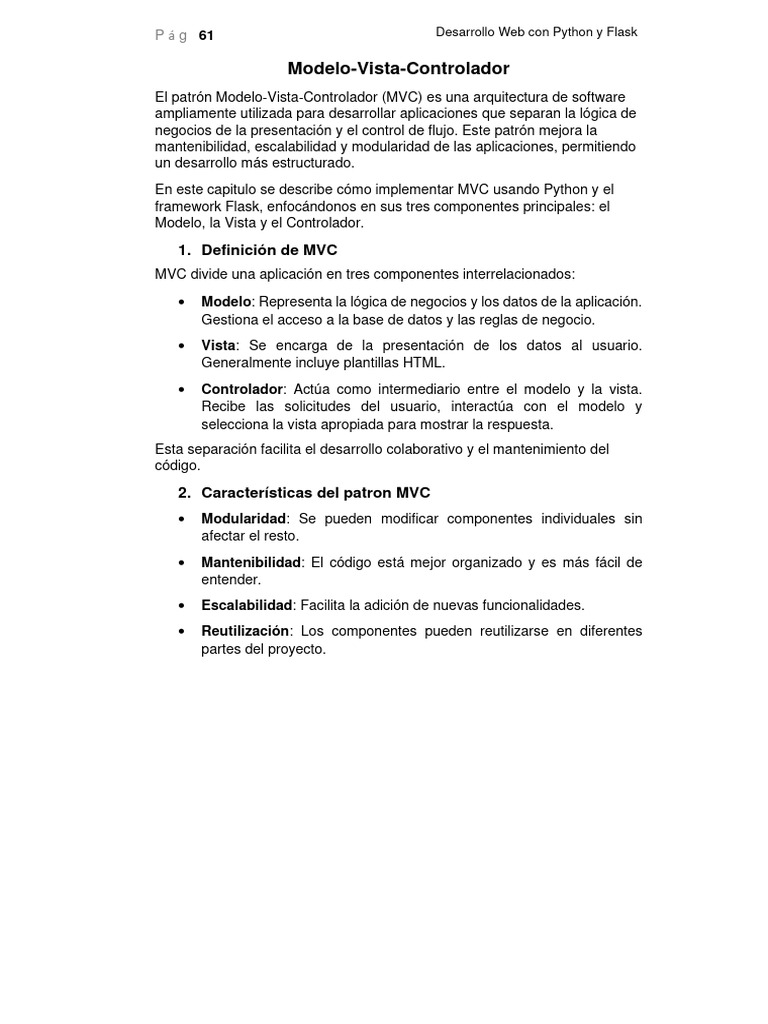 07 Patron MVC | PDF | Modelo – Vista – Controlador | Ingeniería Informática