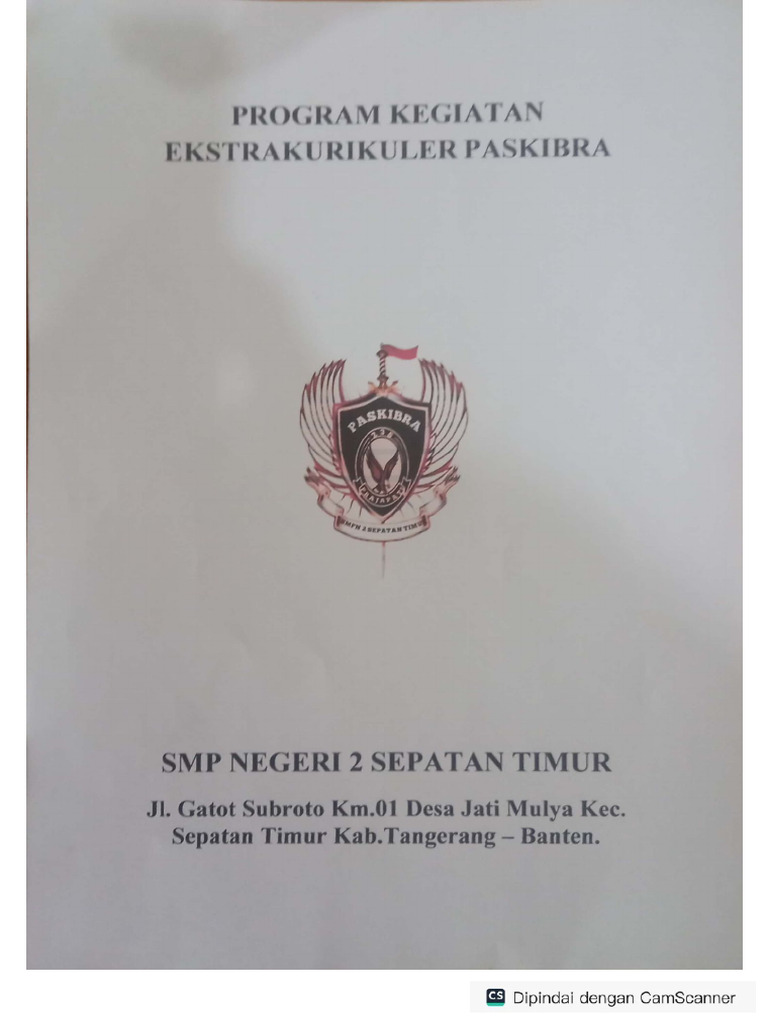 Program Kerja Ekskul Paskibra | PDF