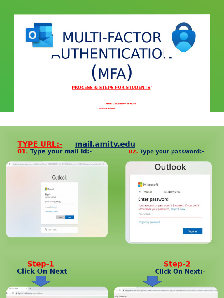 Multi-factor Authentication (Mfa) Steps (1) | PDF