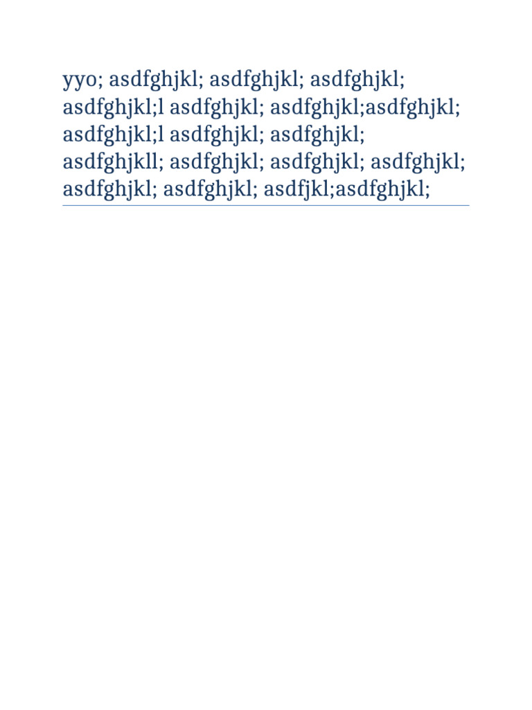 Asdfghjkl | PDF