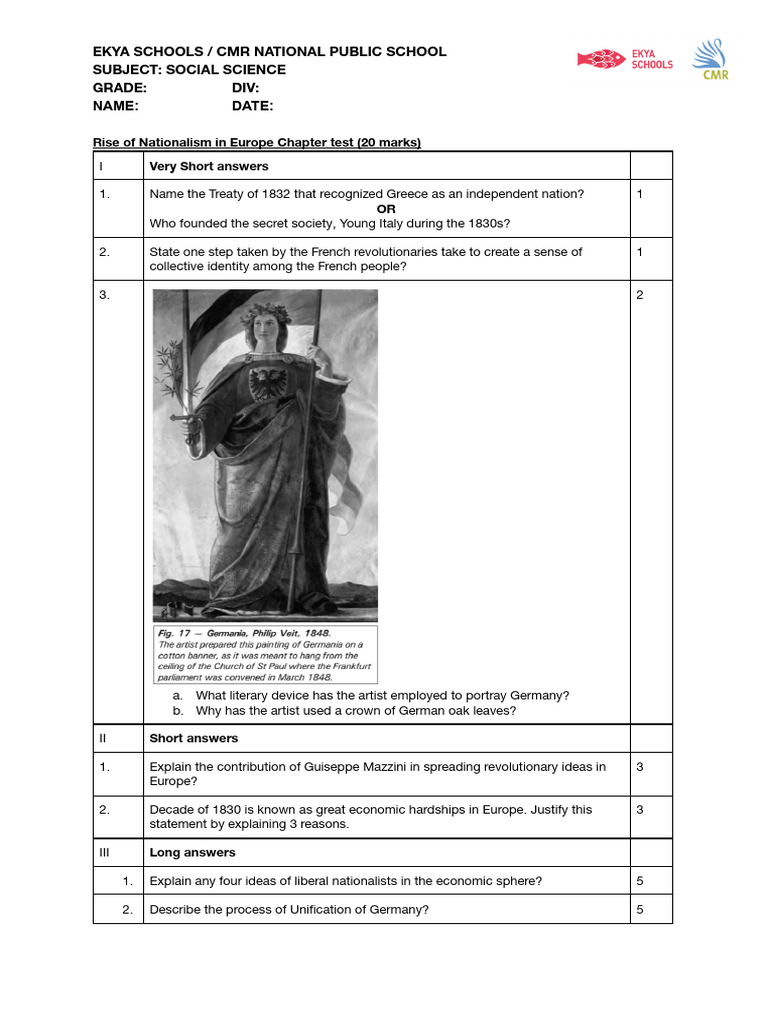 European Nationalism Chapter Test | PDF