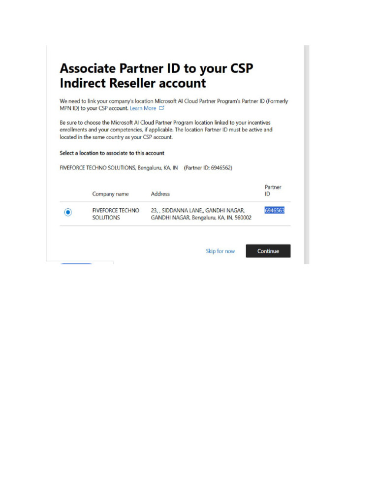 MS Partner ID | PDF