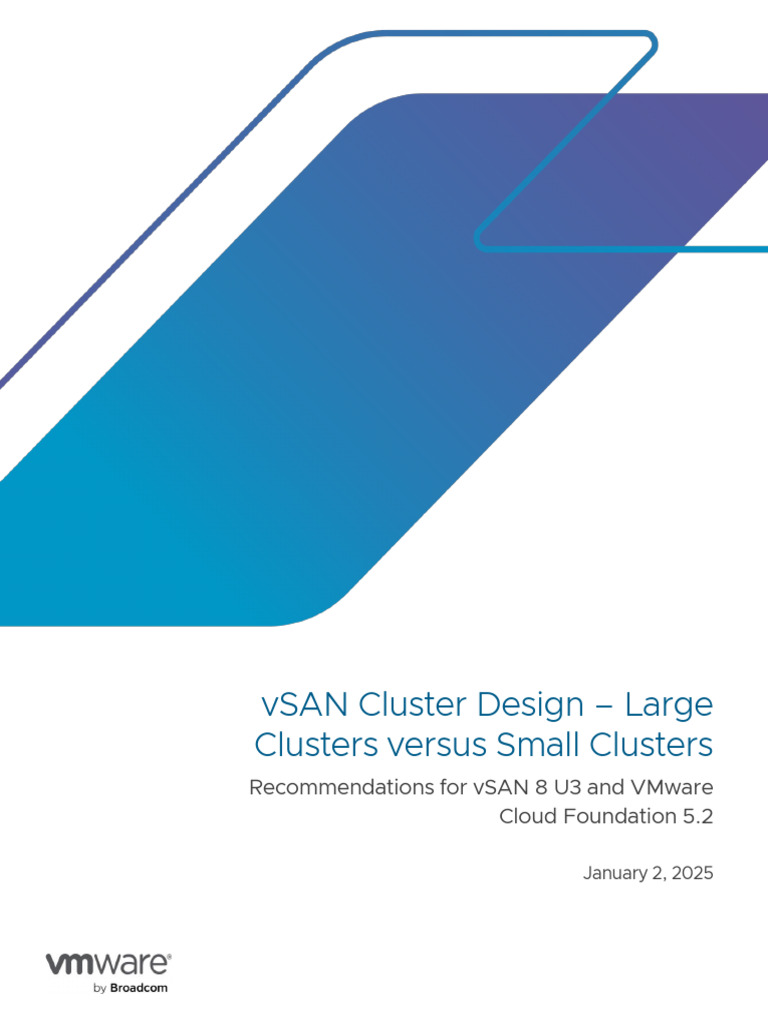 vSAN Cluster Design: Large vs Small | PDF | Computer Cluster | Virtual ...