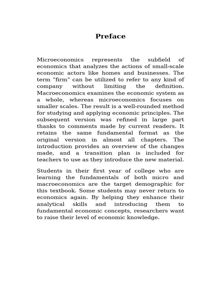 An Introduction To Macro Economics Preface | PDF