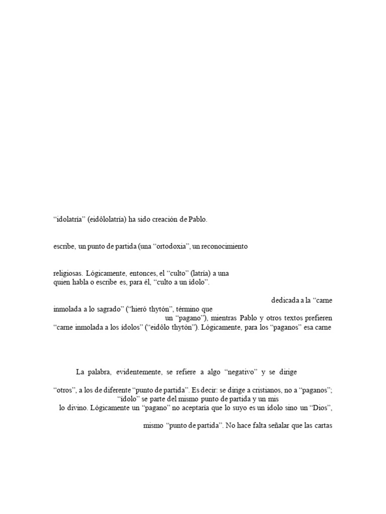 Copia Ribla 20 La Idolatria Una Clave de Interpretacion | PDF | Pablo ...