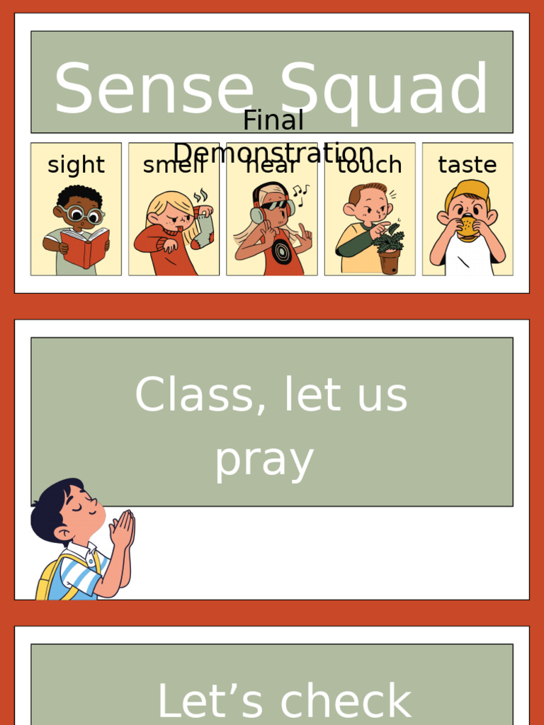 Five Senses Science Presentation in Colorful Organic Illustrative Style ...