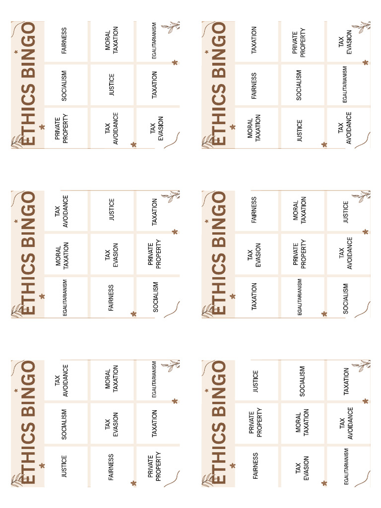 Bingo Ethics | PDF