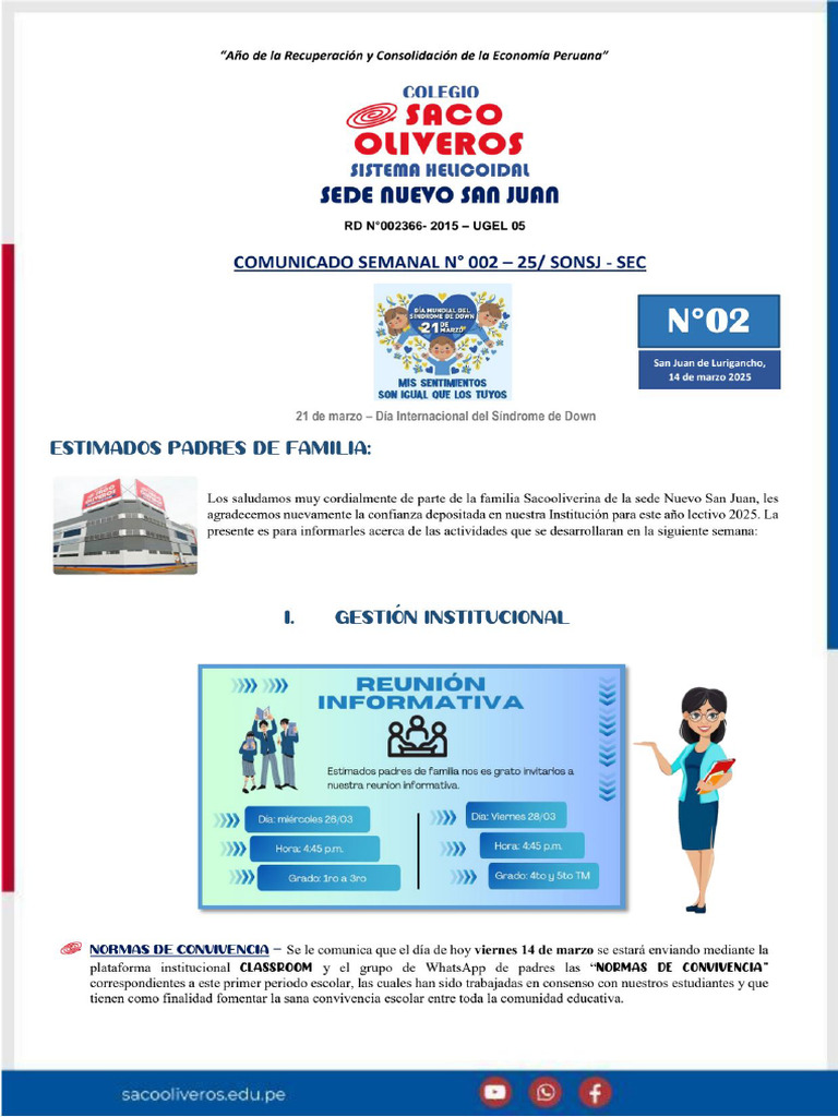 Comunicado Semanal N°002 - TM - Ok-2 | PDF