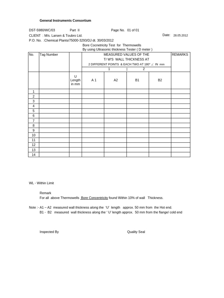 Esw3158 Offerlist Batch 2 Thermowells and Tempersture Gauges | PDF | Tungsten | Pipe (Fluid ...