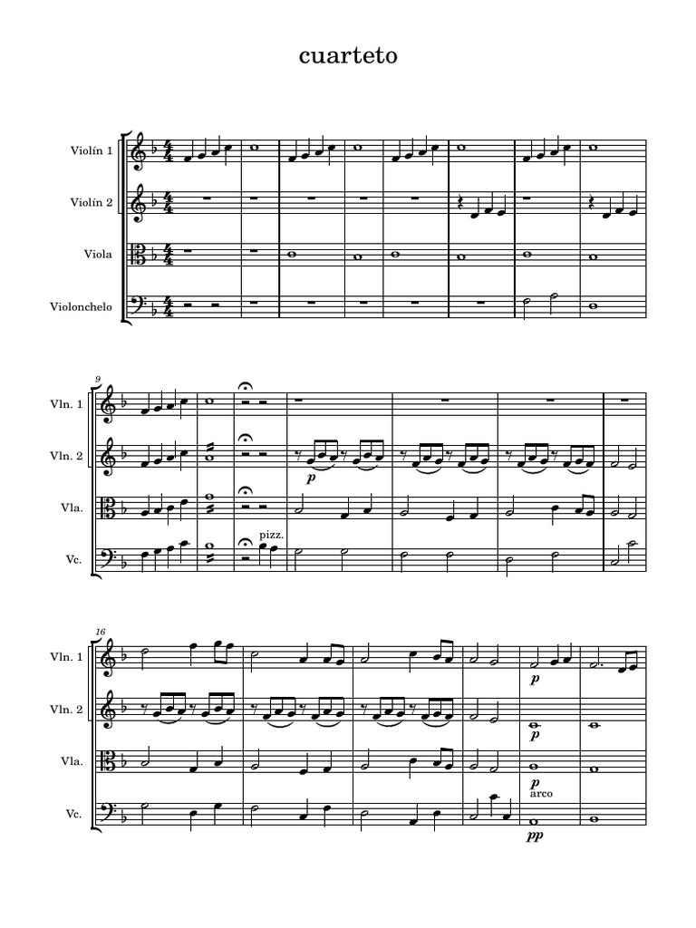 Cuarteto | PDF | Instrumentos musicales | Composiciones