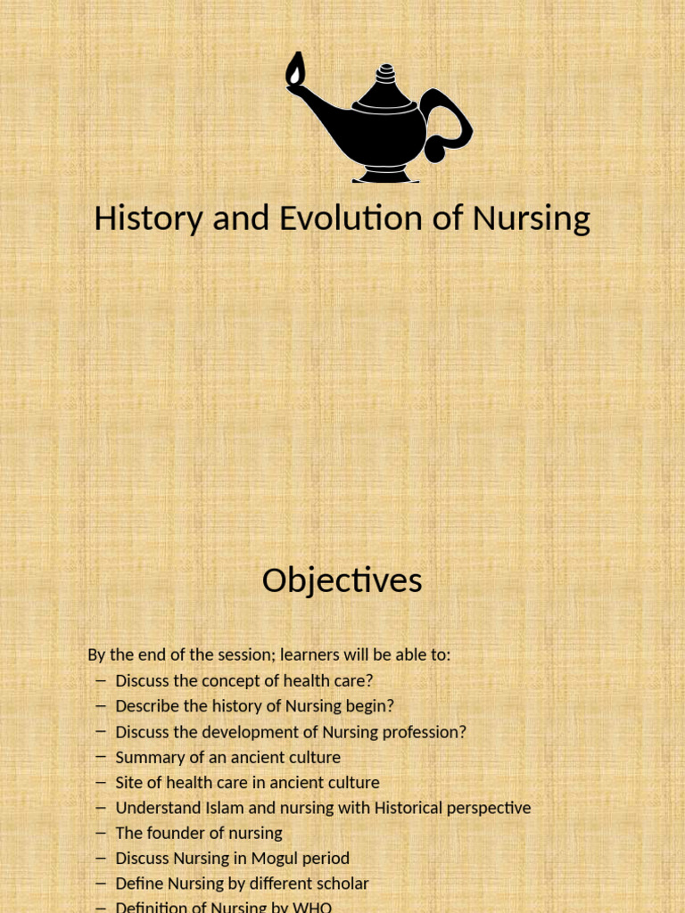 Evolution of Nursing Through History | PDF | Nursing | Florence Nightingale