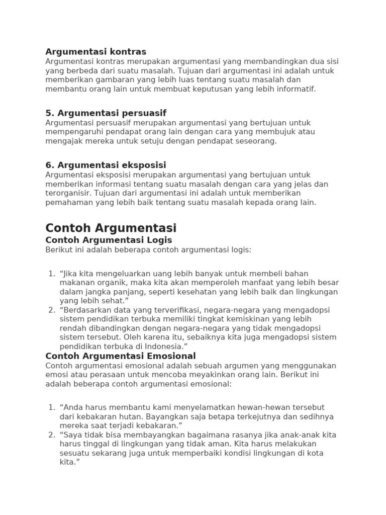 Teks Argumentasi | PDF