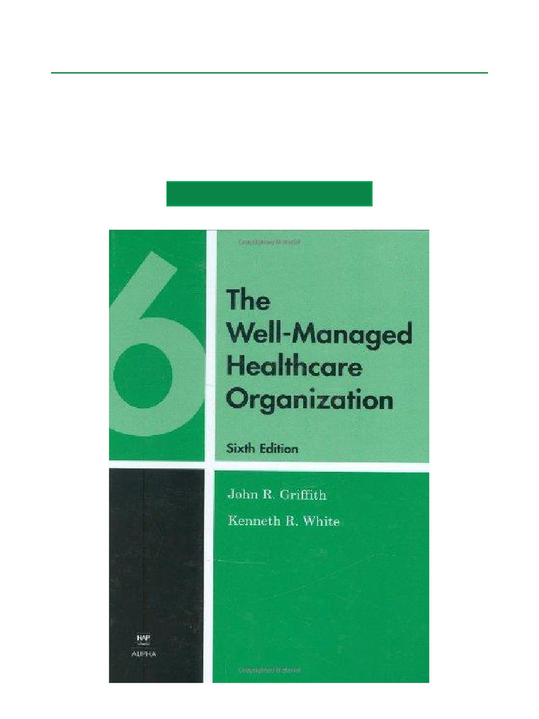 Well-Managed Healthcare Organization PDF | PDF | Audit | Health Care