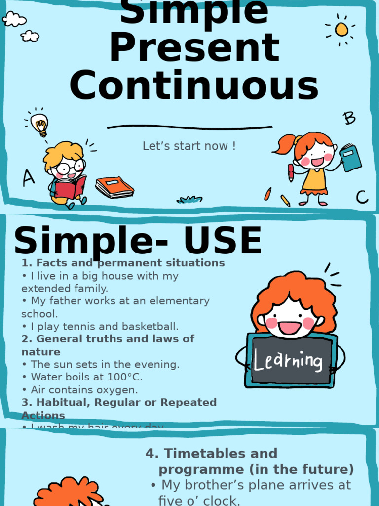 Present Simple and Continuous Usage Guide | PDF