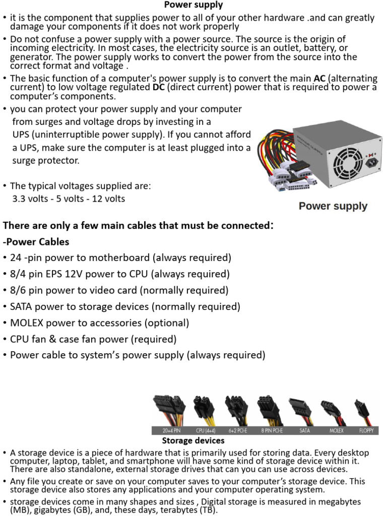 Power Supply - Storage Device | PDF | Computer Data Storage | Hard Disk Drive