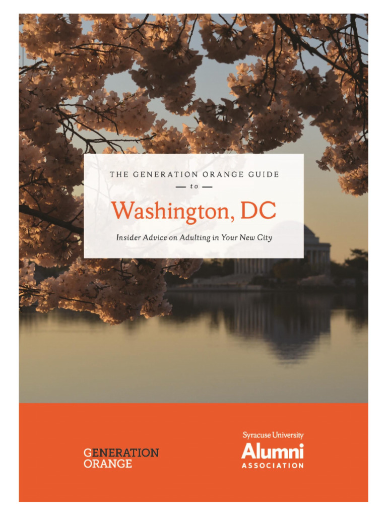 Washington DC Generation Orange Welcome Guide 2018 | PDF