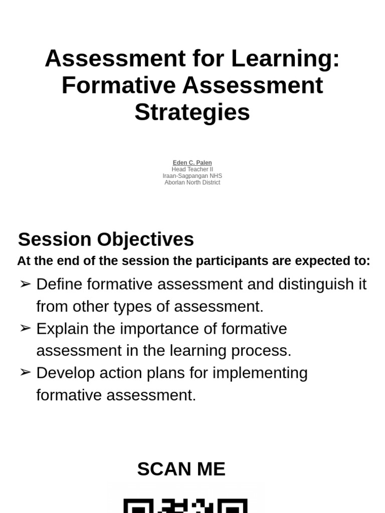 Formative Assessment Strategies for Teachers | PDF | Educational ...