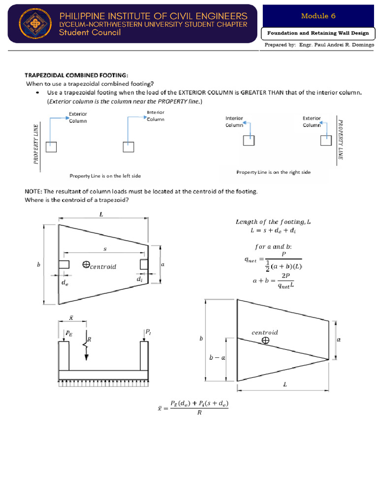 Design-Footing_Trapezoidal | PDF