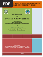 Comprehensive Forestry Course Notes | PDF | Forest Management | Forests