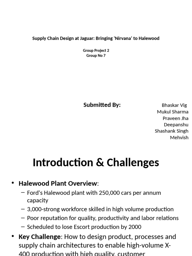 Ford Halewood Transformation Full | PDF | Supply Chain | Logistics