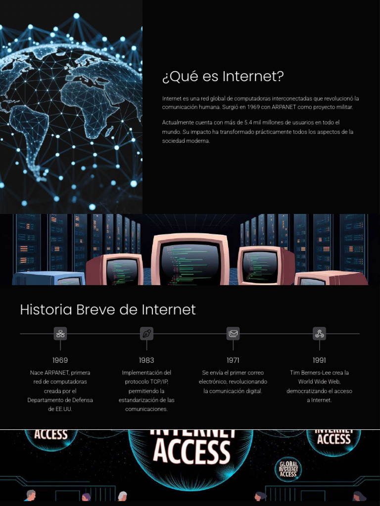 Historia y características de Internet | PDF | Internet | Software libre