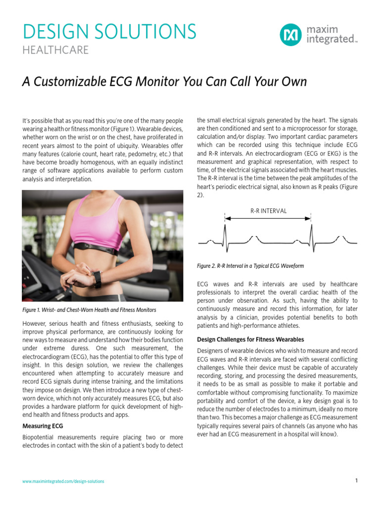A Customizable Ecg Monitor You Can Call Your Own | PDF ...