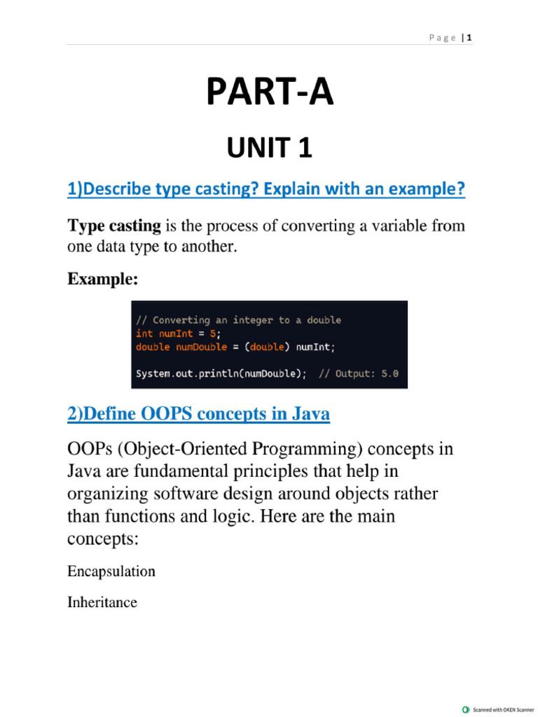 Java Sem Important Questions | PDF