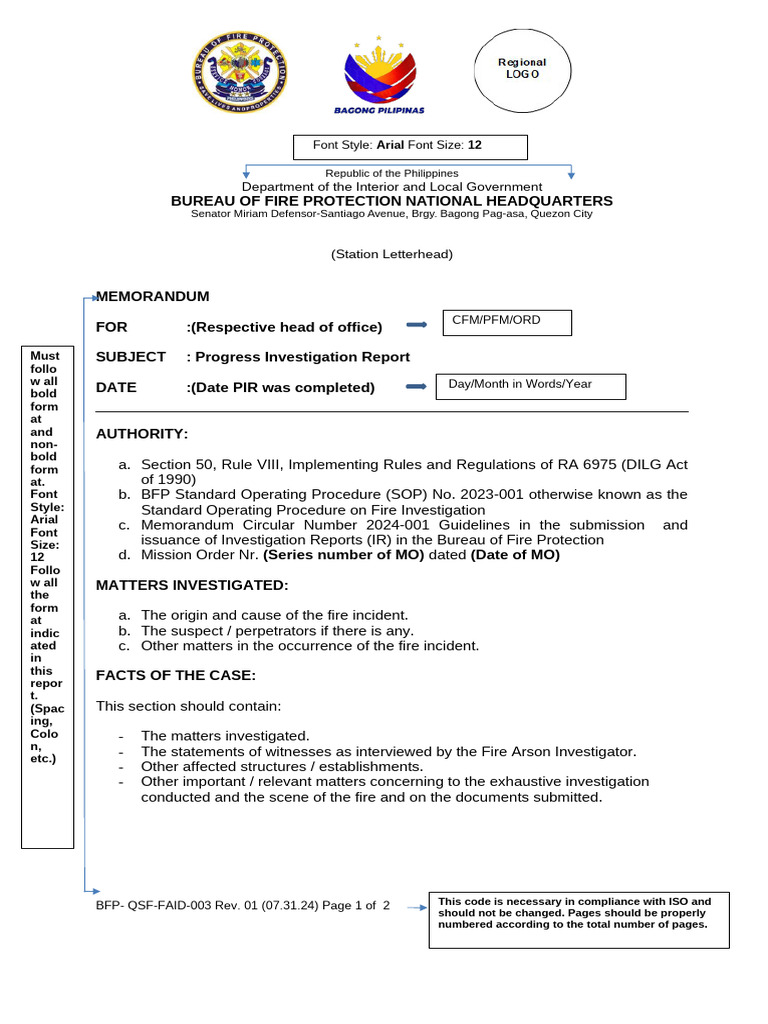 FAID 3F Progress Investigation Report Rev01 | PDF