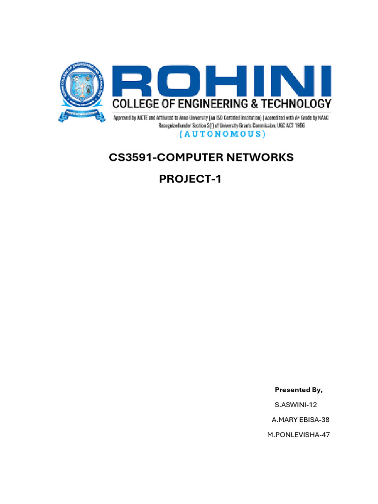Computer Networks Project Overview | PDF
