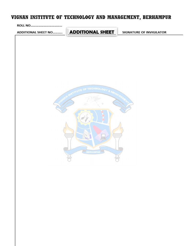 ADDITIONAL SHEET | PDF