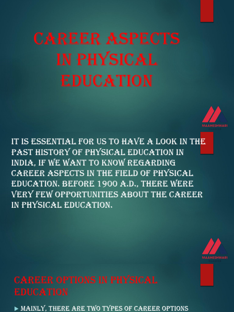 Career Paths in Physical Education | PDF | Olympic Games | Physical ...