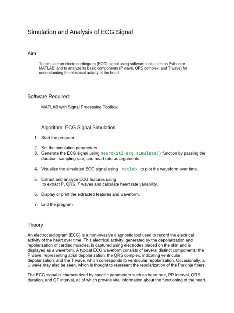 Biosignal and Image Processing Laboratory | PDF | Electrocardiography | Filter (Signal Processing)