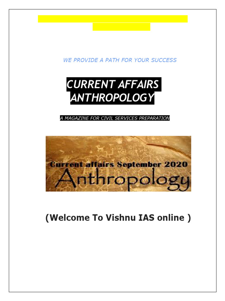 Anthropology-Current-affairs-Magazine-September-2020.-Final | PDF | Ape ...