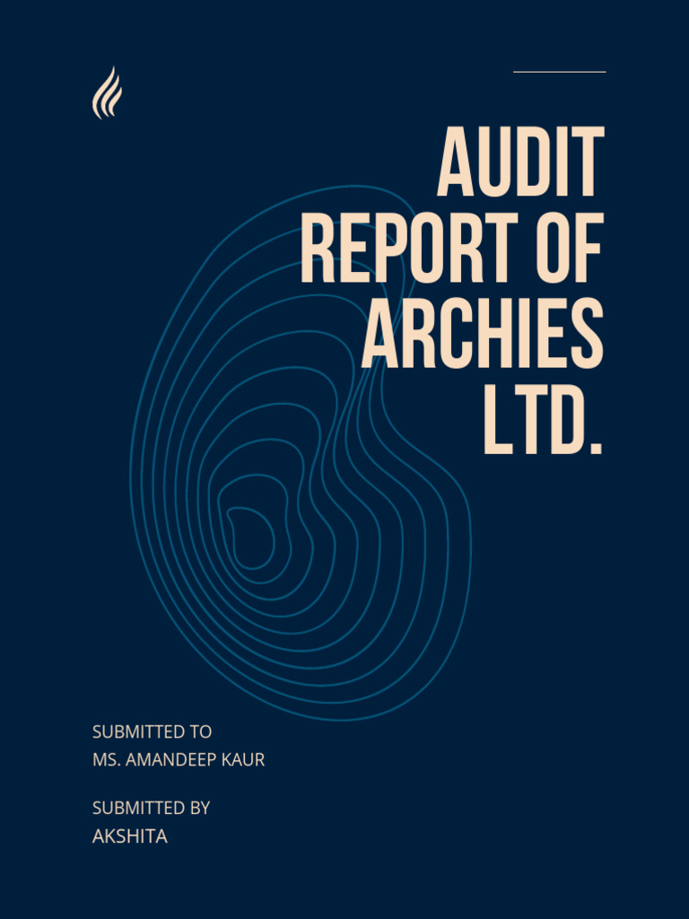Ginger Beige Dynamic Professional Report Cover Page | PDF | Audit ...