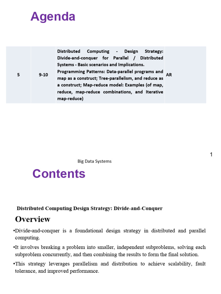 Divide-and-Conquer in Big Data Systems | PDF | Map Reduce | Applied Mathematics