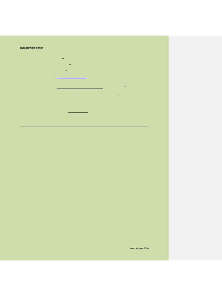 Tmc Review.pdf | PDF | Myocardial Infarction | Respiratory Diseases