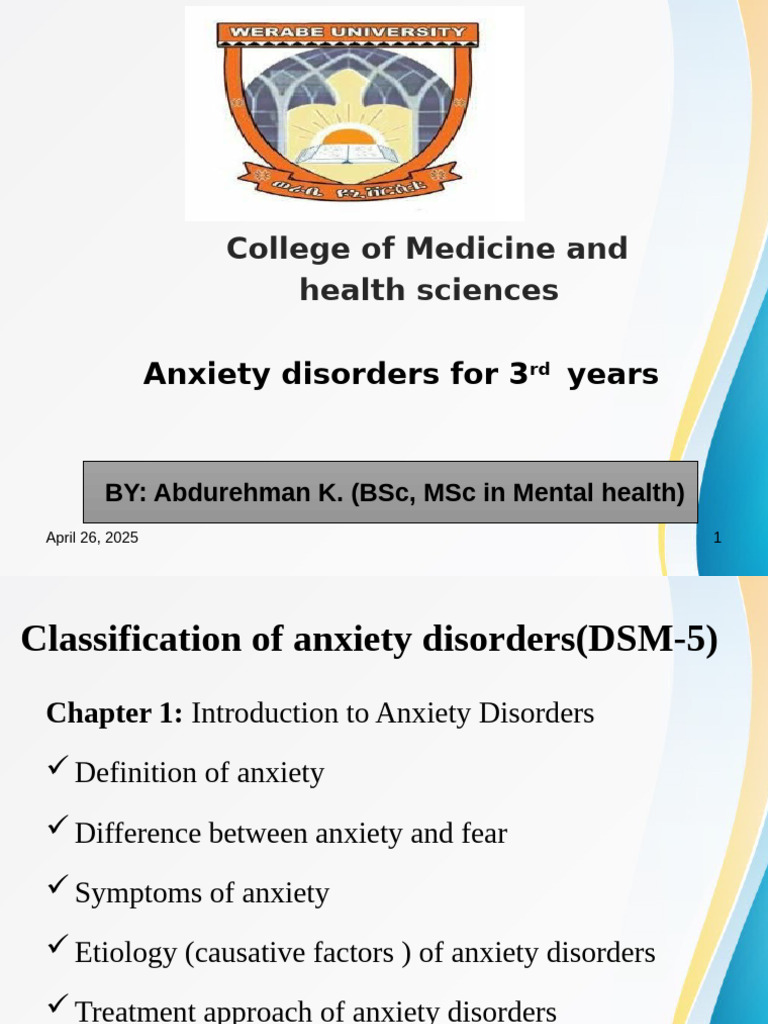Understanding Anxiety Disorders: A Guide | PDF | Anxiety | Anxiety Disorder