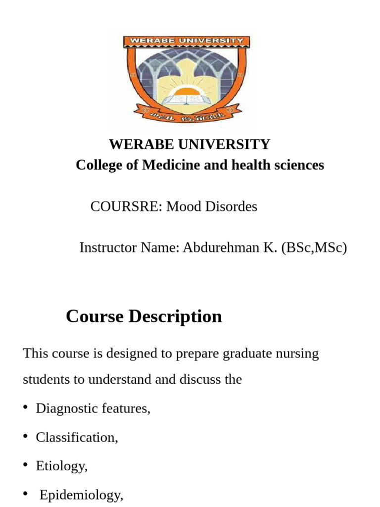Classification of Mood Disorders Based On DSM v-1 | PDF | Major ...