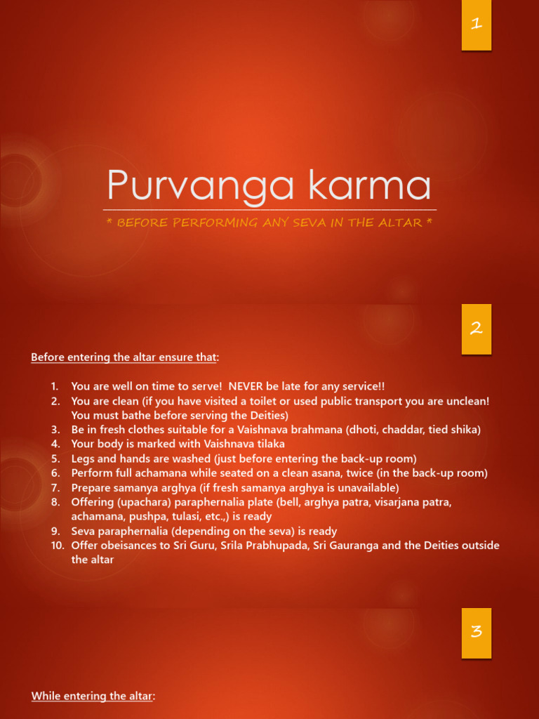 Archana Seva 01 - Before Entering The Altar | PDF | Indian Religions