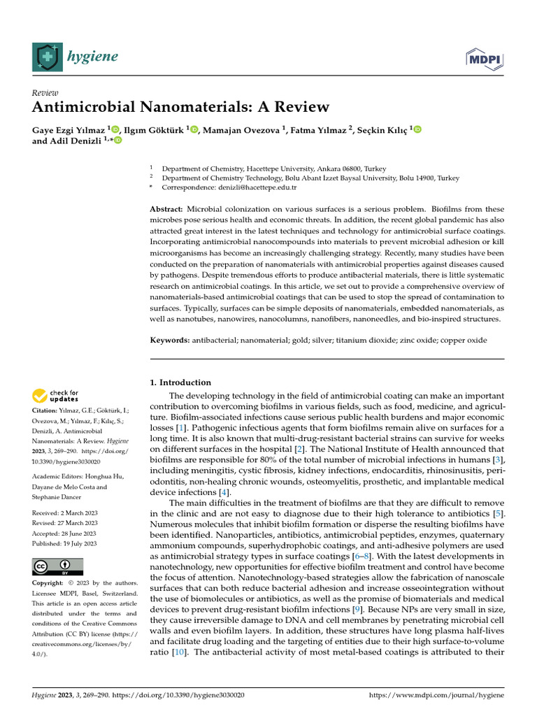 Antimicrobial nanomaterials 2025 | PDF | Antimicrobial | Antimicrobial ...